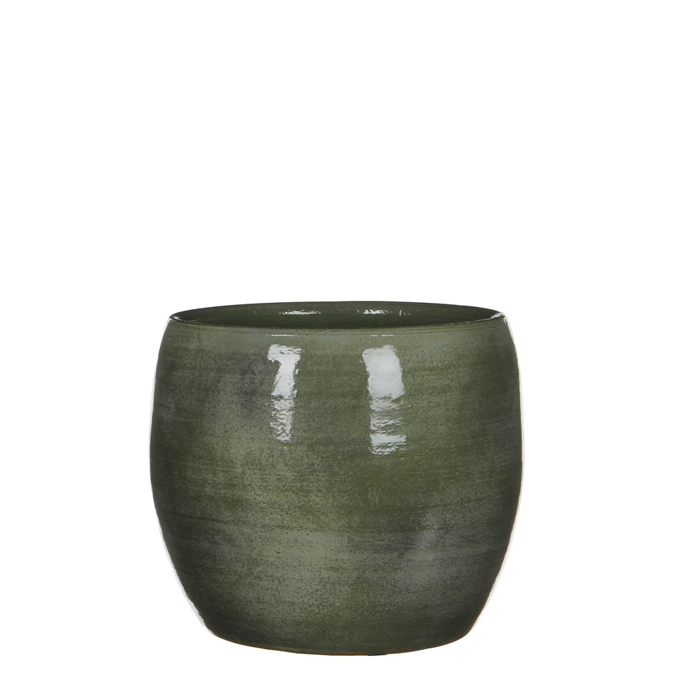 Lester Round Pot - Green – Wholesale.hadeco.co.za